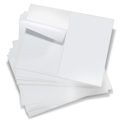 China Self Adhesive A4 Label Stickers Hot Melt Acrylic Glue 2 4 8 Up Die Cut Thermal Film Sheets for sale