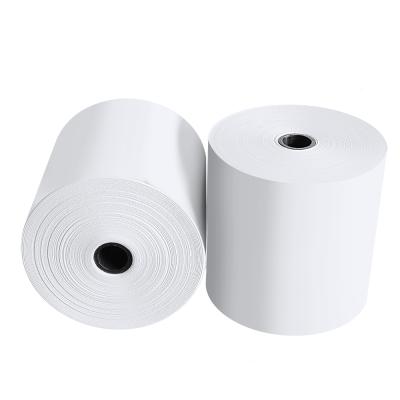 China 3 Ply Carbonless Paper Roll 100% Wood Pulp 92%-100% Brightness For POS Machines for sale