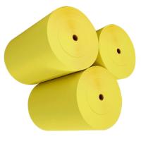 China Self Adhesive Silicone Release Paper Glassine Jumbo Roll 1080mm White Yellow Blue for sale