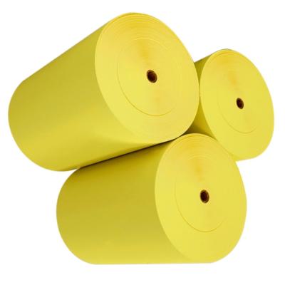 China Self Adhesive Silicone Release Paper Glassine Jumbo Roll 1080mm White Yellow Blue for sale