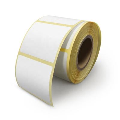 China Pressure Sensitive Glassine Thermal Label Roll 4x6 Inch for Shipping Barcode for sale