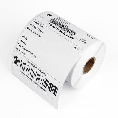 China Direct Thermal Shipping Label Stickers 50-70g GSM 18mm Core Diameter for sale