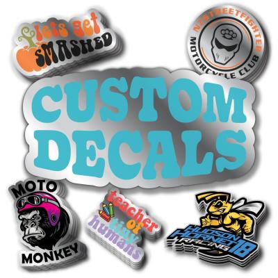 China Custom Die Cut Waterproof Stickers UV Printing 0.3mm Thick for Branding Promotion for sale