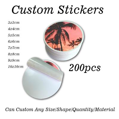 China Custom Kids Vinyl Die Cut Stickers Adhesive Waterproof 0.1mm Thick for Promotion for sale