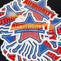 China Custom Die Cut Sticker Sheet Waterproof Holographic Vinyl Adhesive Label 2x2 inch for sale
