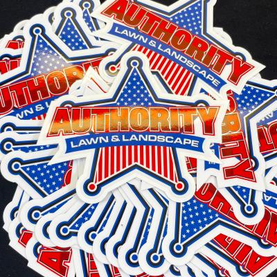 China Custom Die Cut Sticker Sheet Waterproof Holographic Vinyl Adhesive Label 2x2 inch for sale