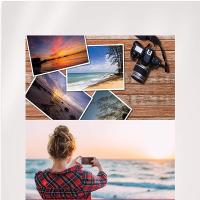 China A4 Glossy Label Sticker Paper Adhesive Backing UV Resistant Moisture Proof 8.5x11 Inch for sale