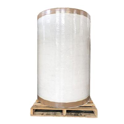 China Glossy White Silver Clear BOPP Self Adhesive Label Paper Roll Jumbo 1080mm for sale