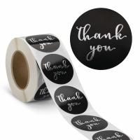China Label Machine Printing Thank You Sticker Waterproof Customized for Gift Packaging for sale