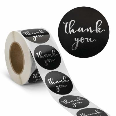 China Label Machine Printing Thank You Sticker Waterproof Customized for Gift Packaging for sale