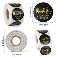 China Custom Kraft Paper Self Adhesive Logo Sticker Labels 1000 Rolls Minimum Order for Packaging for sale