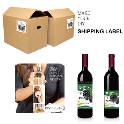 China Customizable A4 Vinyl Label Stickers 210x297mm Waterproof for Inkjet and Laser Printing for sale
