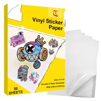 China Custom Size Waterproof Vinyl A4 Label Stickers for Laser and Inkjet Printers 210x297mm for sale