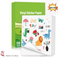 China A4 Glossy Sticker Paper 210x297mm Waterproof Inkjet Labels for Dye Pigment Ink for sale