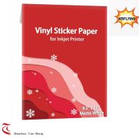 China Premium Inkjet Sticker Paper A4 120 150 180 gsm Glossy Matte Strong Adhesive for sale