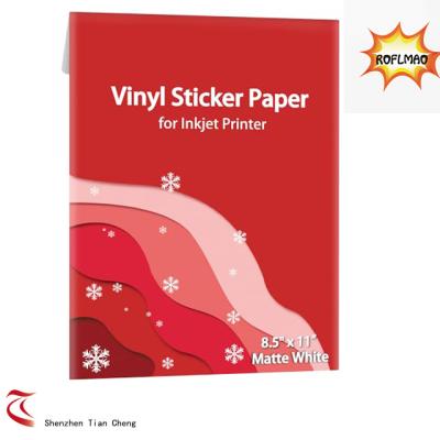 China Premium Inkjet Sticker Paper A4 120 150 180 gsm Glossy Matte Strong Adhesive for sale