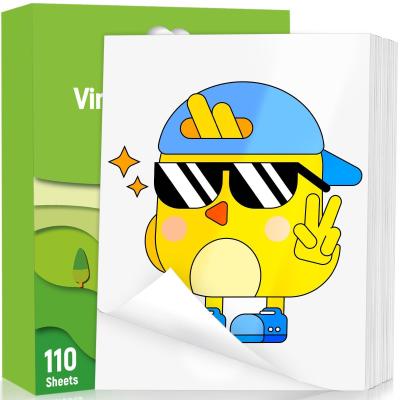 China A4 Printable Vinyl Labels for Inkjet Glossy 100 Micron Strong Adhesive Bulk for sale