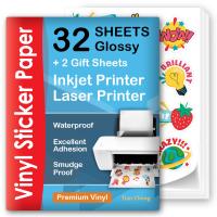 China Clear PET A4 Label Stickers 0.08mm Waterproof Oil-Proof for Glass Plastic Laser Print for sale