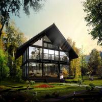 China Custom Prefabricated Light Steel Villa 5460x3640x2850mm with 8-Grade Earthquake Resistance and B2-A1 Fireproof Rating for sale