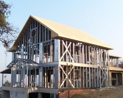 China ISO Standard Steel Prefab House Structure 5460x3640x2850mm with 8 Grade Earthquake Resistance and B2-A1 Fireproof Rating for sale