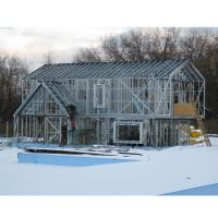 China ISO Standard Steel Prefab House Frame 5460x3640x2850mm with 2.0mm C-Profile Structure and B2-A1 Fireproof Rating for sale