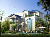 China Modern Prefabricated Steel Villa 5460x3640mm with 8-Grade Earthquake Resistance and B2-A1 Fireproof Rating for sale