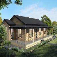 China Light Gauge Steel Frame Prefab House 5460x3640mm with EPS Sandwich Panel for Villa for sale