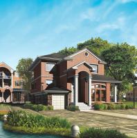 China Three Floor Light Steel Structure Prefab House 5460x3640mm Multi Room Villa with CE for sale