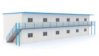 China Lightweight Steel Prefab House 5460x3640mm with CE Certificate Custom Design for sale