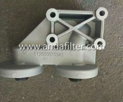 China High Quality Weichai Engine Oil Filter 612600070343 Seat for sell for sale