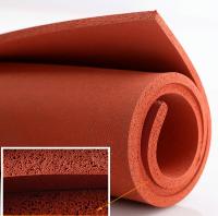 China Close Cell Silicone Rubber Sheet with High Temperature Resistance and Double Impression Fabric Surface for sale