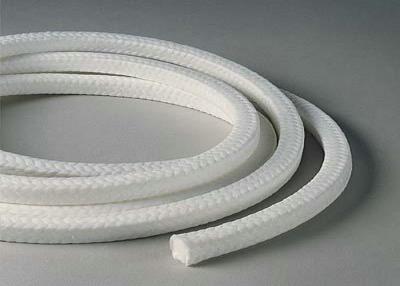 China White Lattice Braided PTFE Packing with Working Pressure 2-20Mpa and Temperature Range -240°C to +288°C for High-Performance Sealing for sale