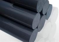 China Dark Grey PVC Rod with Acid & Alkali Resistant, Non-flammable and Excellent Chemical Resistance Plastic Rod for sale