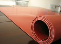 China Dark Red Heat Resistant Silicone Rubber Sheet 1PLY 0.5-6.0mm Thick for sale
