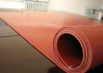 China Dark Red Heat Resistant Silicone Rubber Sheet 1PLY 0.5-6.0mm Thick for sale