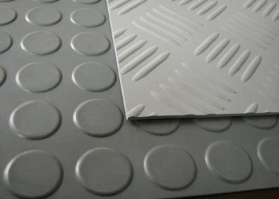 China Red Industrial Rubber Sheet with Round Button Top and Impression Fabric Bottom for Anti-Slip Design for sale