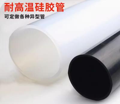 China Customizable Size High Temperature Resistance Smooth Surface Silicone Tube Extrusion for Industrial Applications for sale