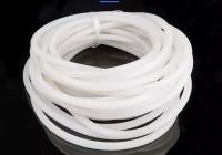 China 50 Shore A Hardness Silicone Tube Extrusion with High Temperature Resistance and Customizable Size for sale