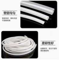 China 50 Shore A Hardness Silicone Tube Extrusion with High Temperature Resistance and Customizable Size for sale