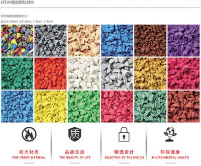 China 2-4mm Virgin EPDM Rubber Granules with UV Resistance for High Performance Applications for sale
