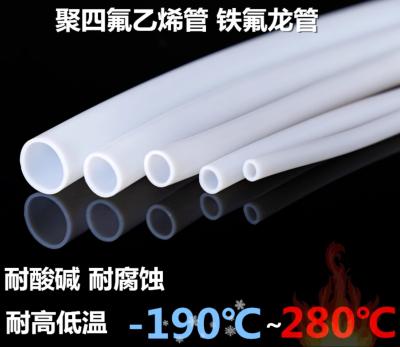 China Industrial Grade PTFE Tube with High Flexibility and Non-Flammable Properties for Demanding Applications for sale