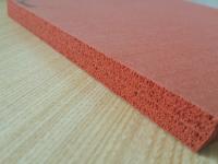 China Double Impression Fabric Silicone Sponge Sheet with Heat Insulation and Aging Resistance for sale