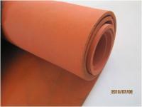 China Double Impression Fabric Silicone Sponge Sheet with Heat Insulation and Aging Resistance for sale