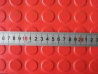 China 1-1.5m Width Round Button Industrial Rubber Sheet with Impression Fabric Bottom for Anti-slip Flooring for sale