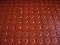 China 1-1.5m Width Round Button Industrial Rubber Sheet with Impression Fabric Bottom for Anti-slip Flooring for sale
