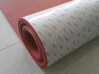 China Industrial Grade 100% Virgin Silicone Foam Rubber Sheet with 3M Adhesive Backing and UL94V-0 Flame Resistance for sale