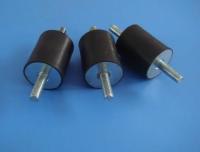 China Industrial Grade Black Rubber Shock Mounts with Galvanized Metal for Vibration Isolation for sale