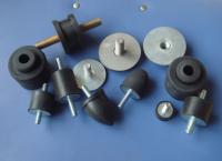 China Industrial Grade Black Rubber Shock Mounts with Galvanized Metal for Vibration Isolation for sale