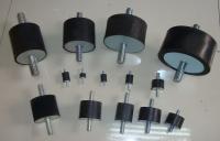 China Industrial Grade Black Rubber Shock Mounts with Galvanized Metal for Vibration Isolation for sale