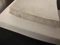 China Heat Resistant Silicone Sponge Rubber Sheet with Double Impression Fabric Surface and Customizable Size for Ironing Table for sale